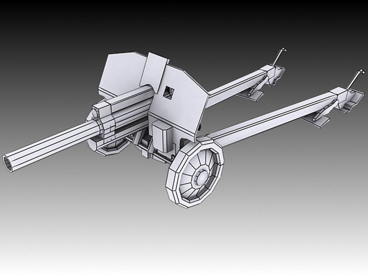 Soviet m30 122mm howitzer model - TurboSquid 1299961