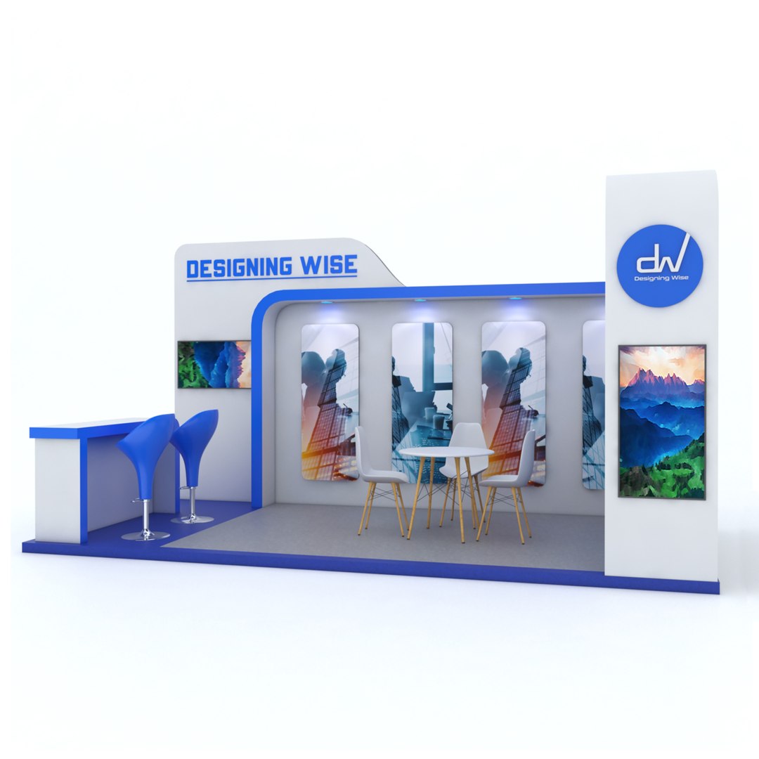 Exhibition Booth Design Model - TurboSquid 1575362