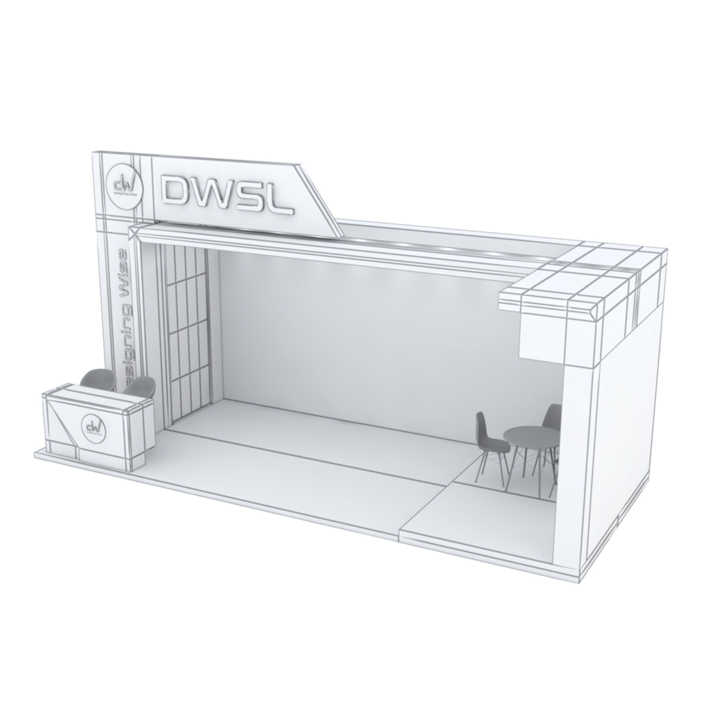 Exhibition booth design model - TurboSquid 1575362