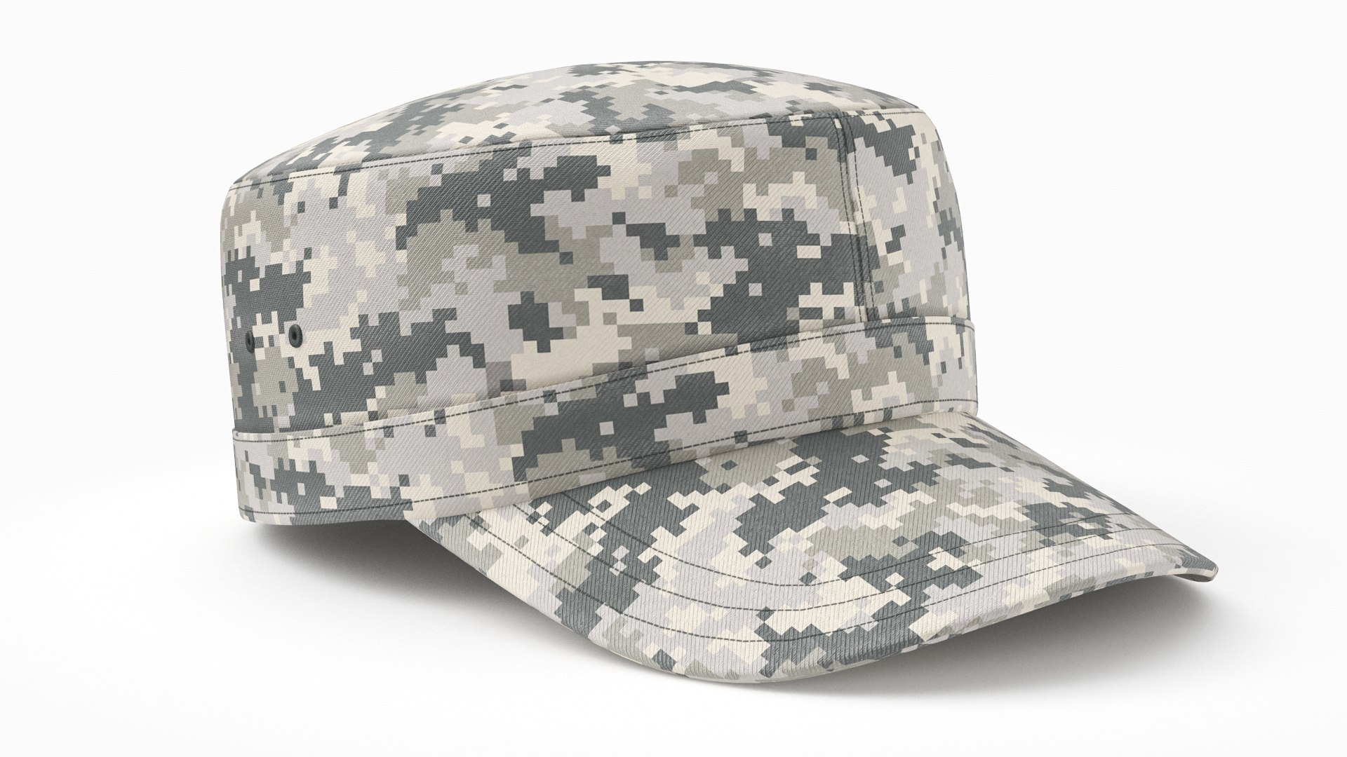 Digital Camo Military Cap 3D Model - TurboSquid 2342183