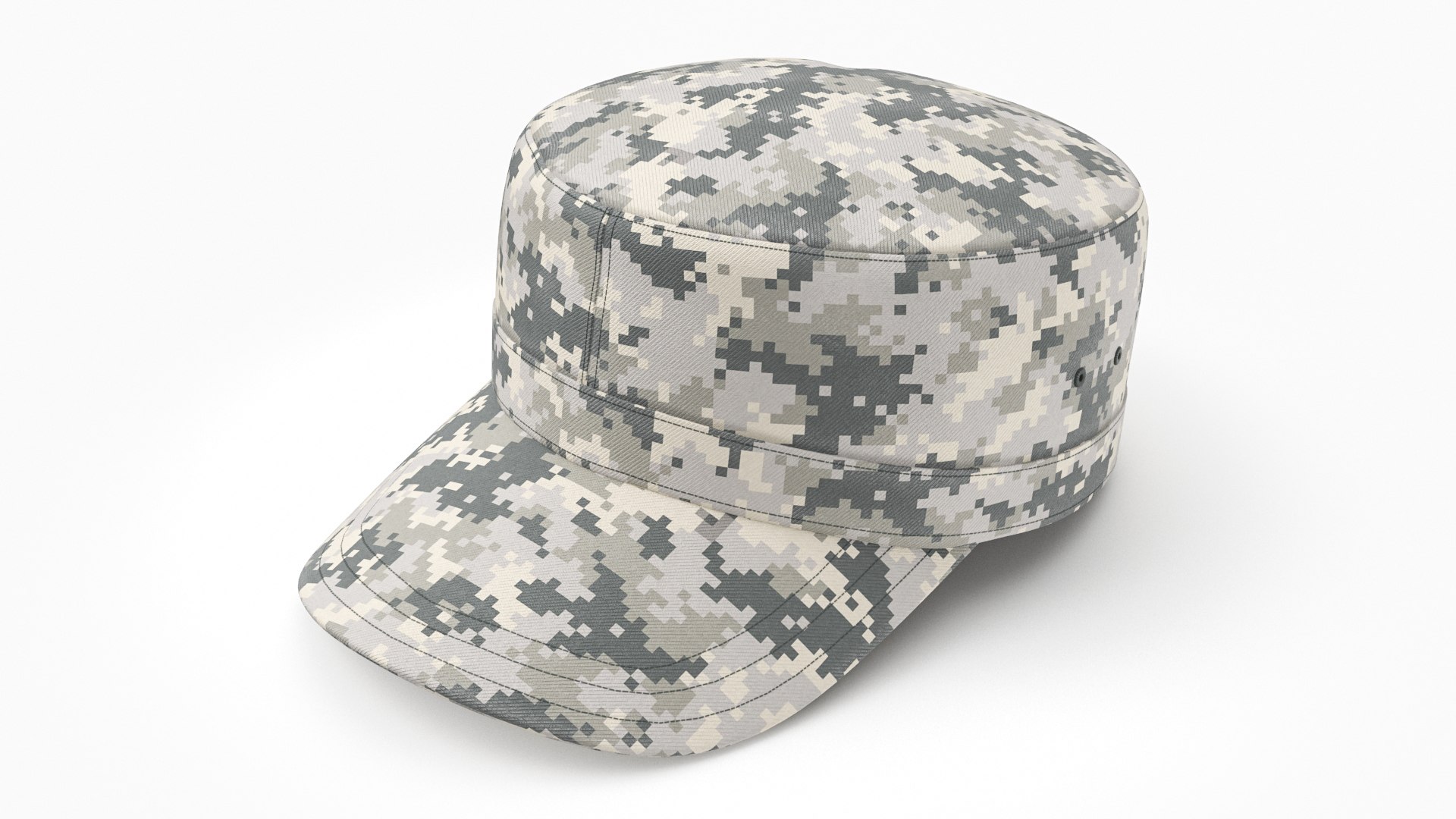 Digital Camo Military Cap 3D Model - TurboSquid 2342183