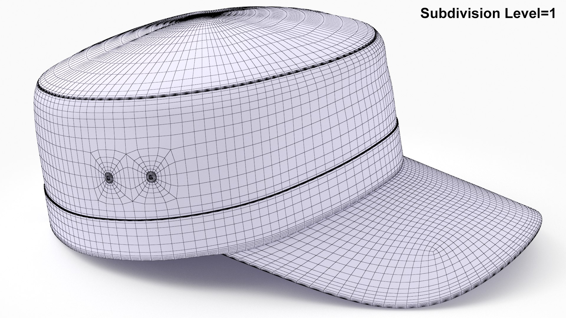 Digital Camo Military Cap 3D Model - TurboSquid 2342183