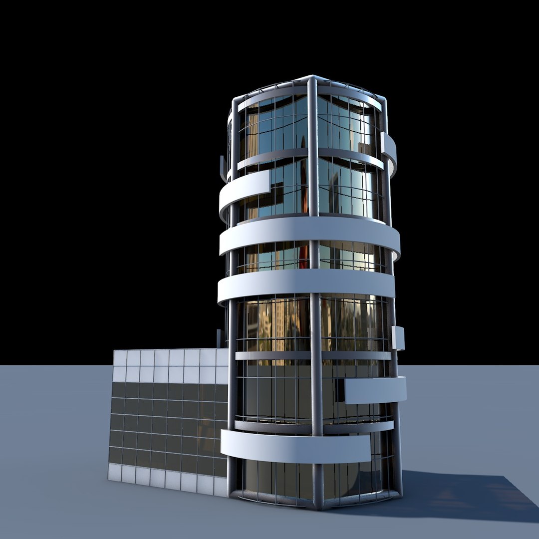 Building Flat Skyscraper La 3d Model