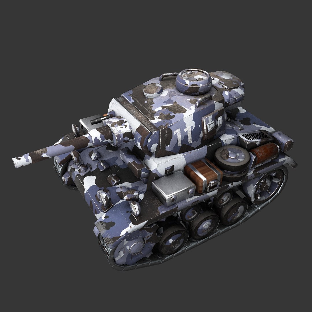 Cartoon Panzer Iii 3D Model - TurboSquid 1215255