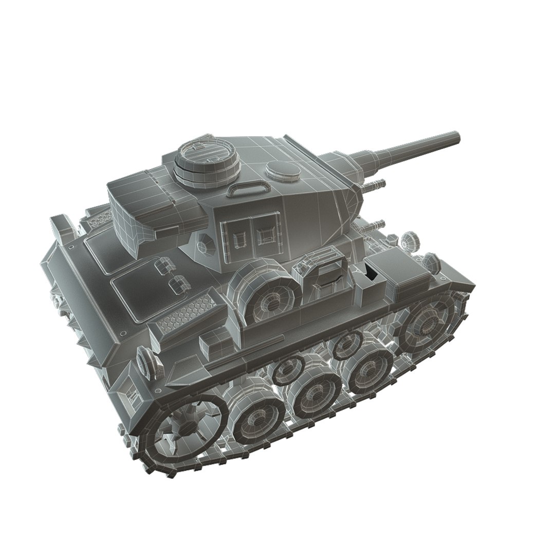 Cartoon Panzer Iii 3D Model - TurboSquid 1215255