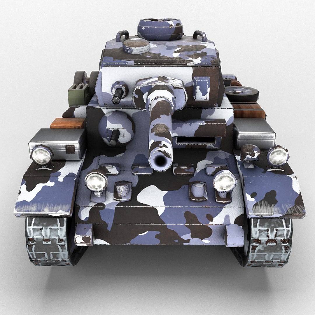 Cartoon Panzer Iii 3D Model - TurboSquid 1215255
