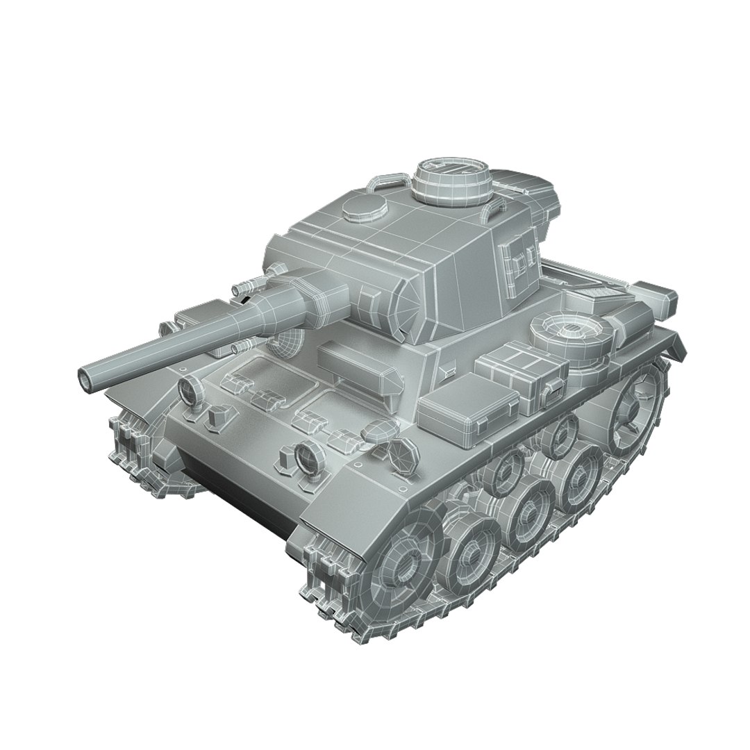 Cartoon Panzer Iii 3D Model - TurboSquid 1215255