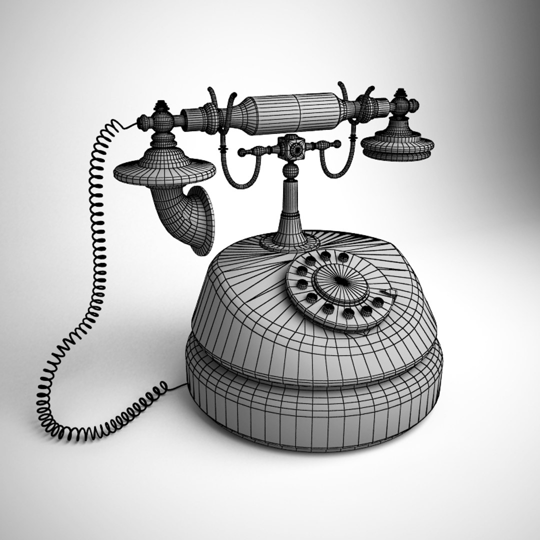 3d 3ds Retro Telephone