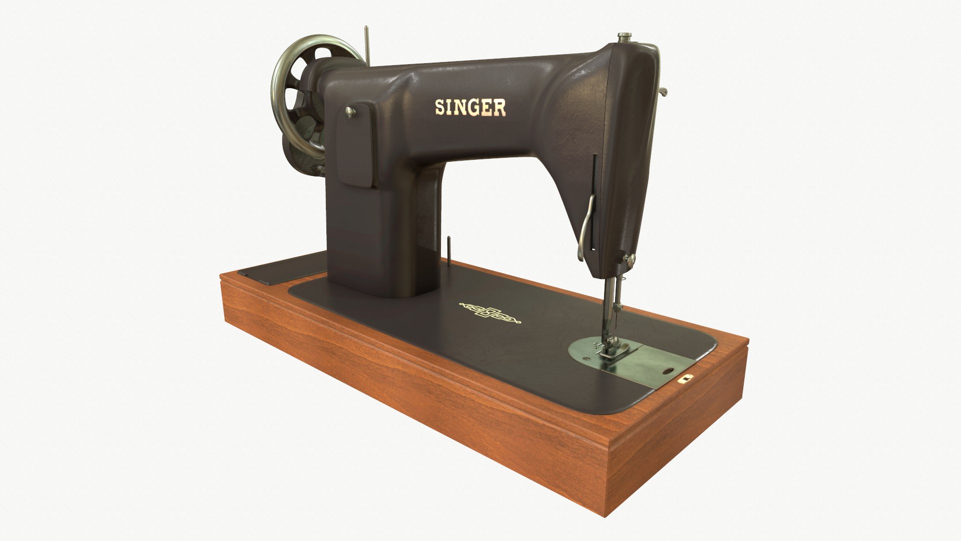 3D Sewing Machine Singer 201 Model - TurboSquid 2354915