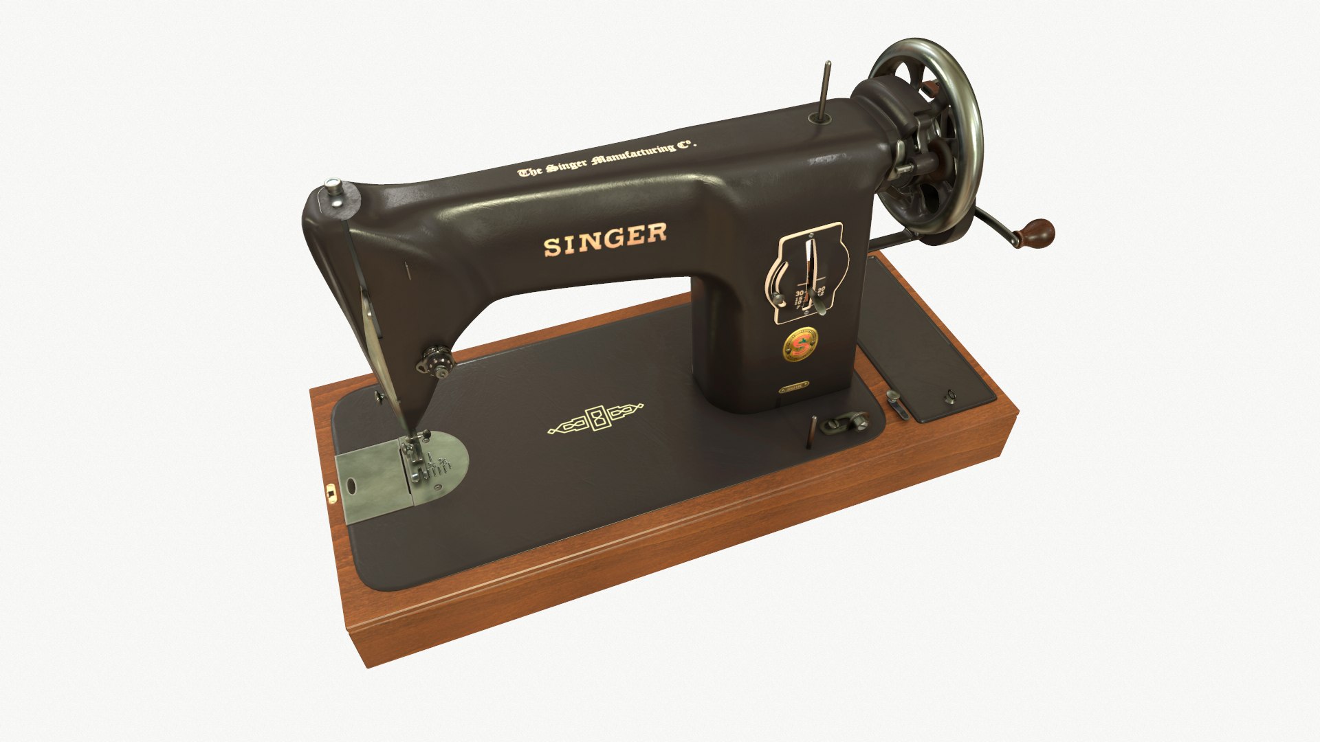 3D Sewing Machine Singer 201 Model - TurboSquid 2354915