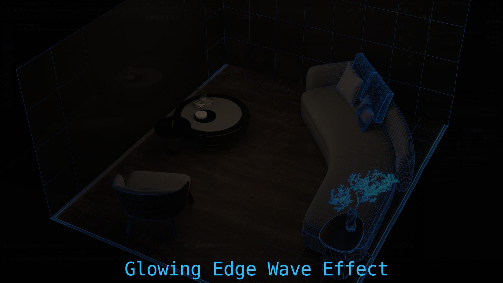 3D Model Glowing Edge Wave Effect - TurboSquid 2129213