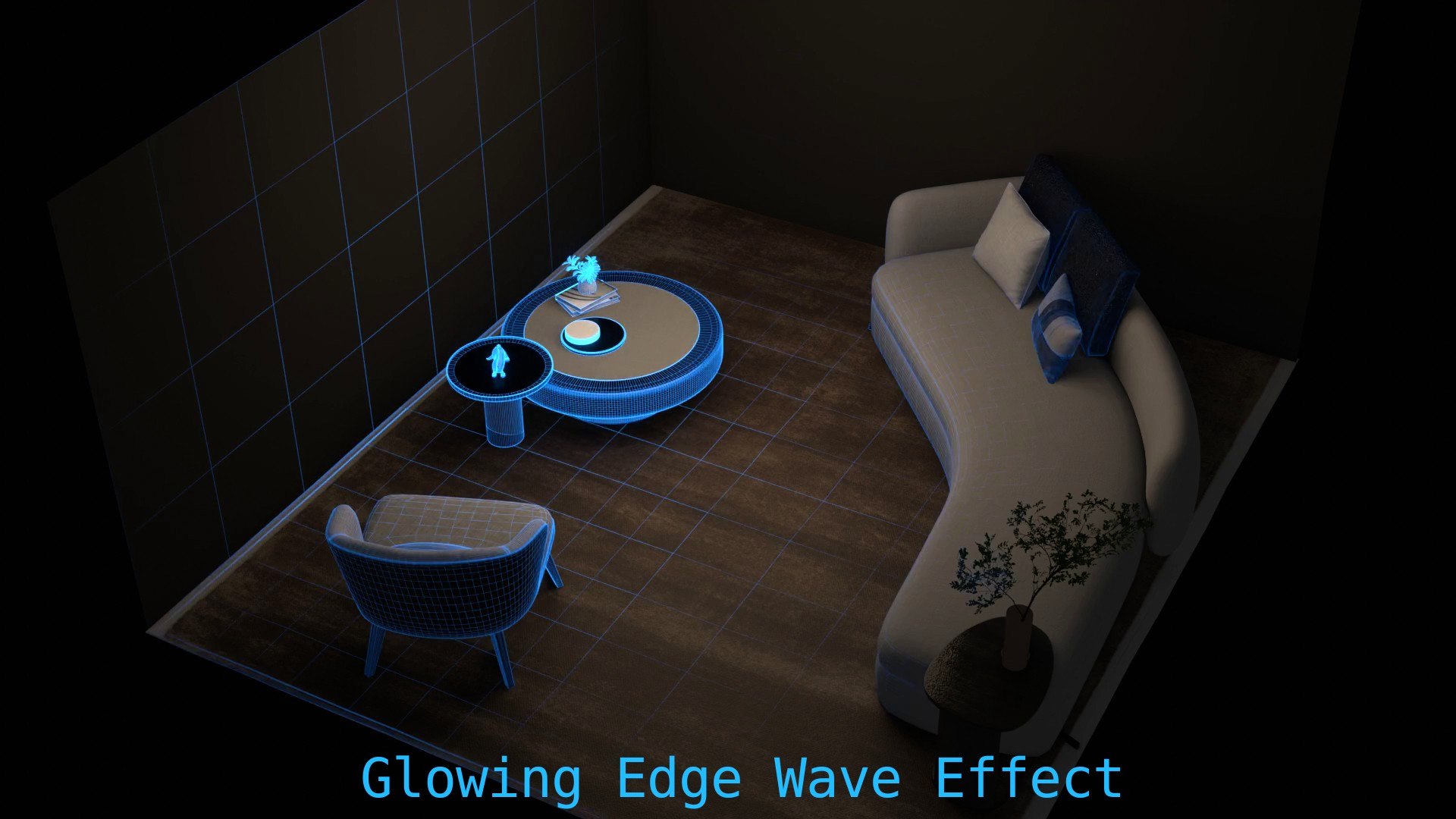 3D Model Glowing Edge Wave Effect - TurboSquid 2129213