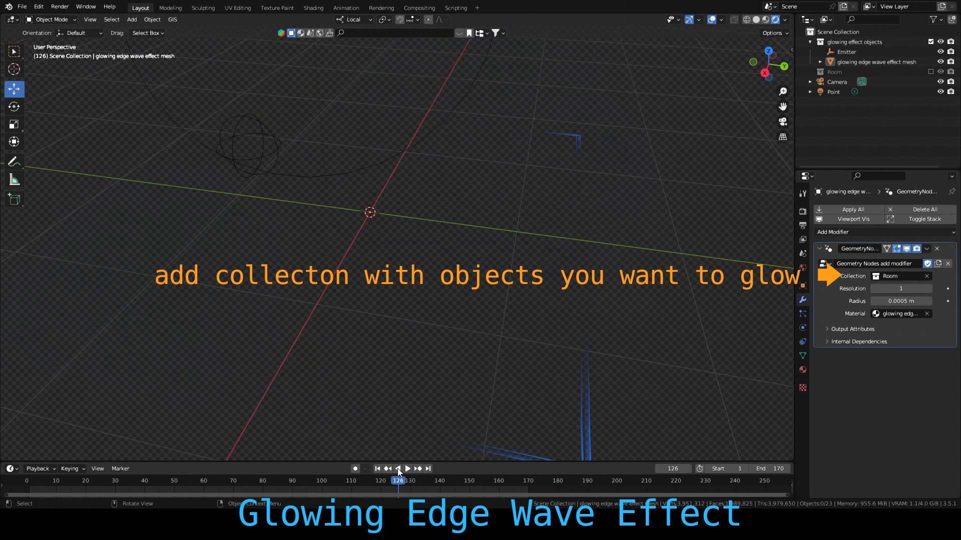 3D Model Glowing Edge Wave Effect - TurboSquid 2129213