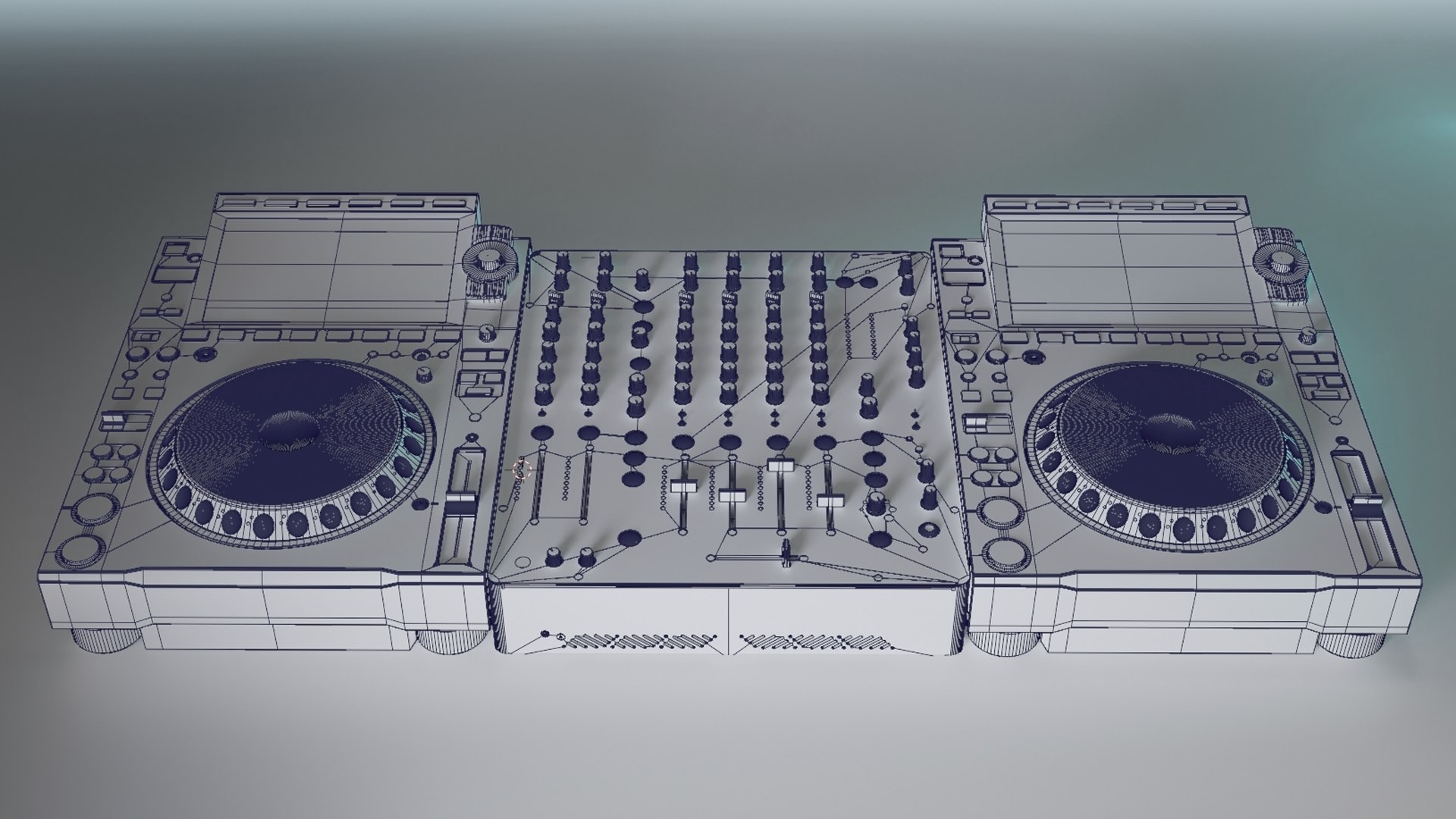 DJ Set Music 3D Model - TurboSquid 2263418