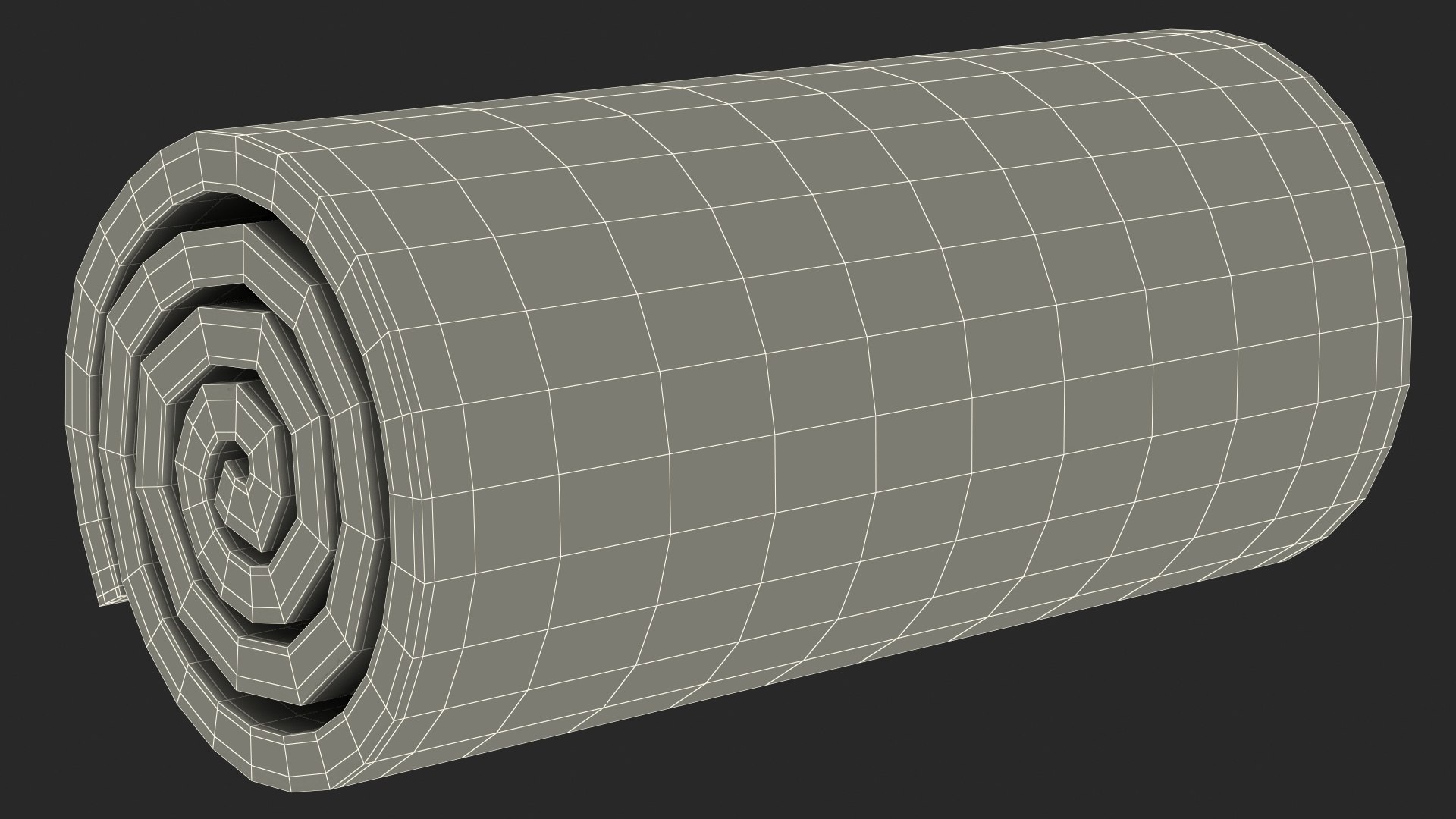 3D Model Lawn Turf Roll Folded Fur - TurboSquid 1882217