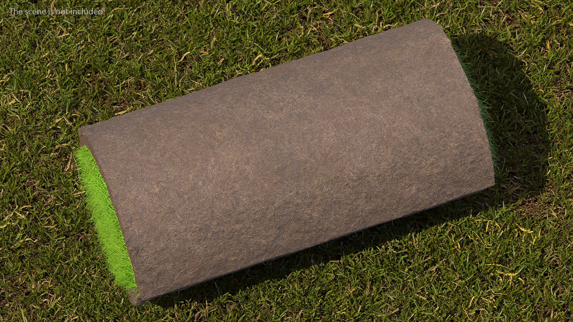 3D Model Lawn Turf Roll Folded Fur - TurboSquid 1882217