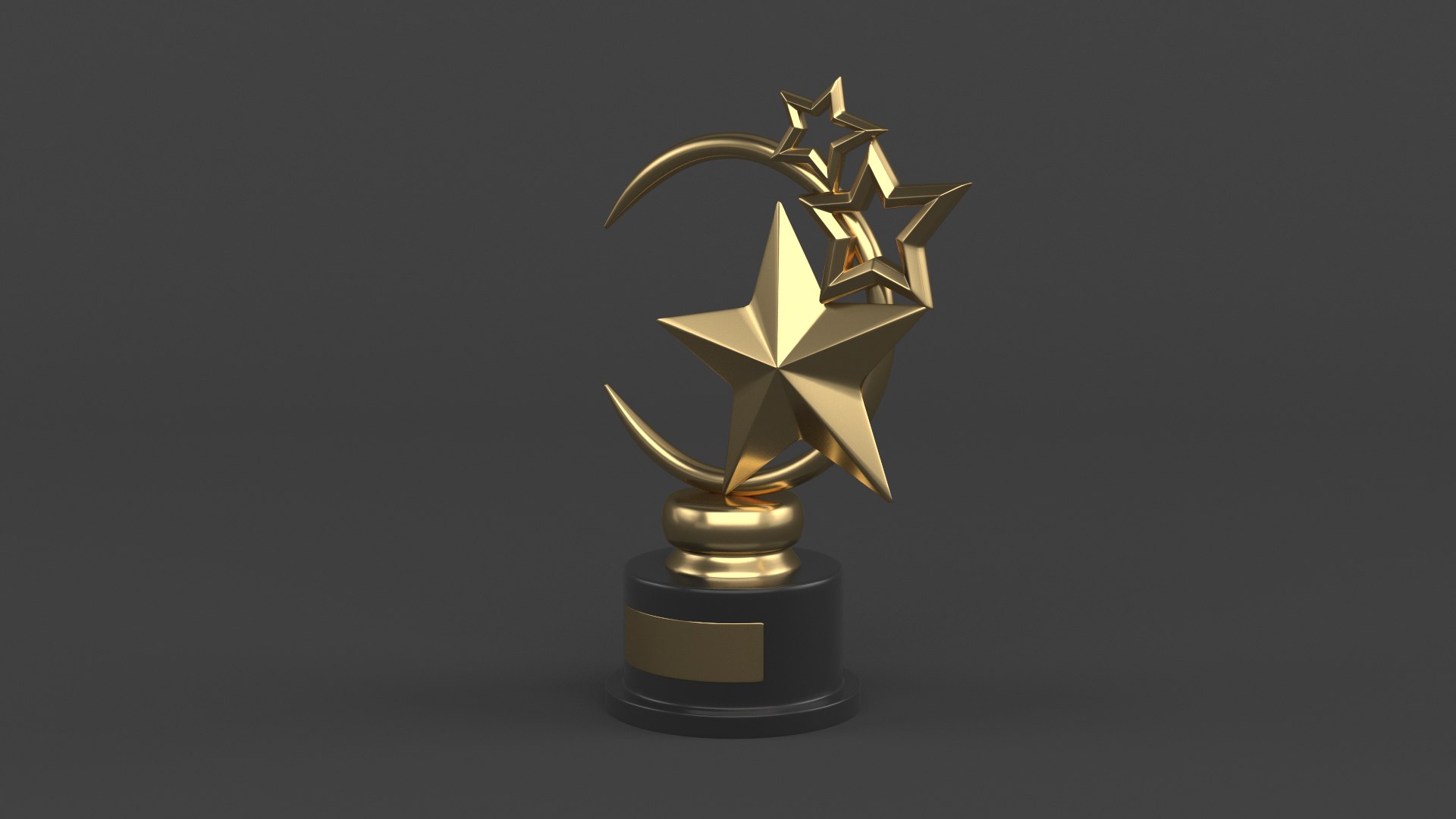 3D Gold Trophy Cups Model - TurboSquid 2341195