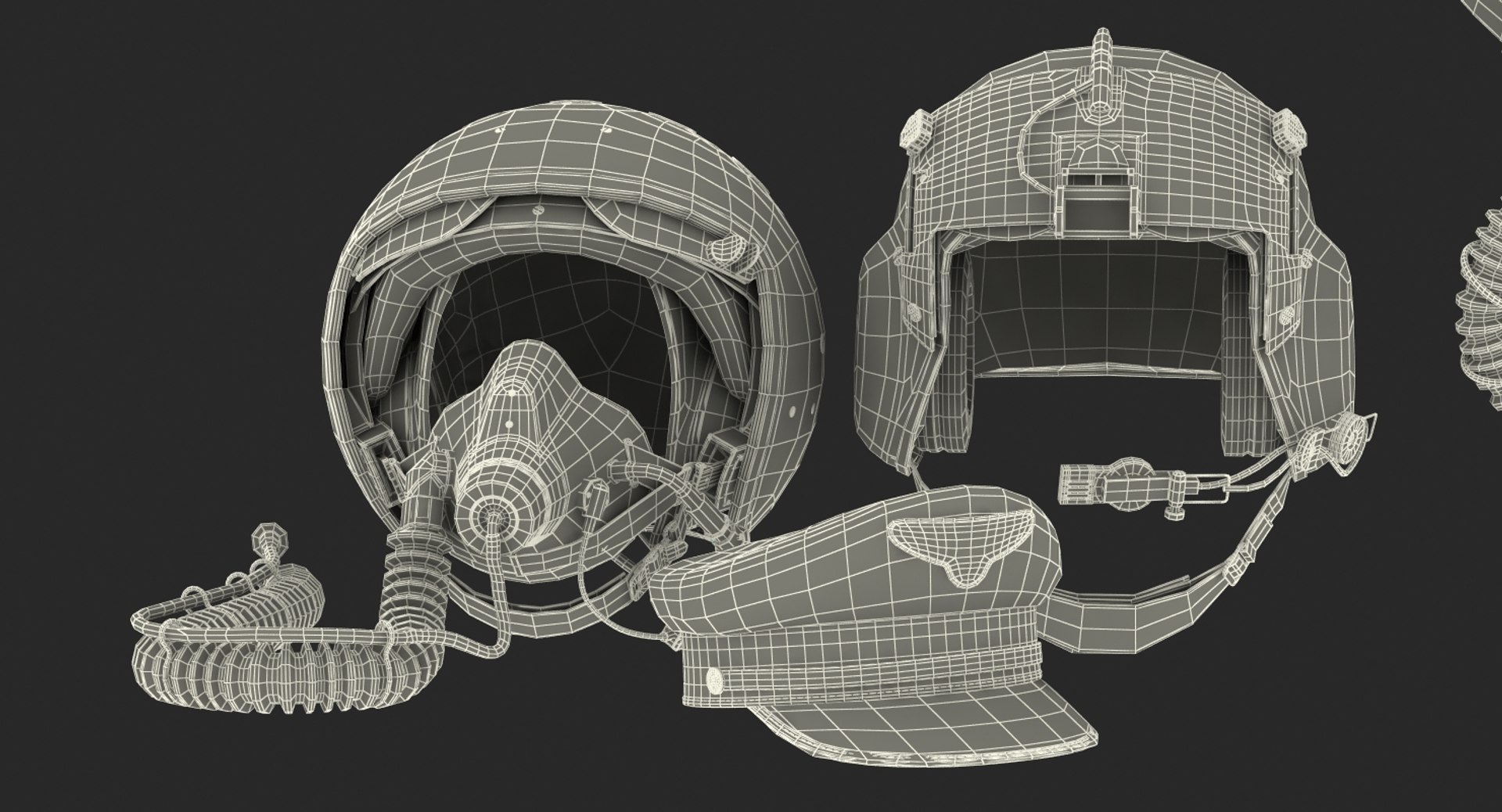Pilot Hats Model - TurboSquid 1172190