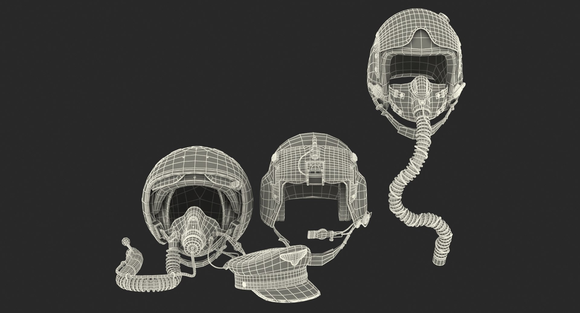 Pilot Hats Model - TurboSquid 1172190