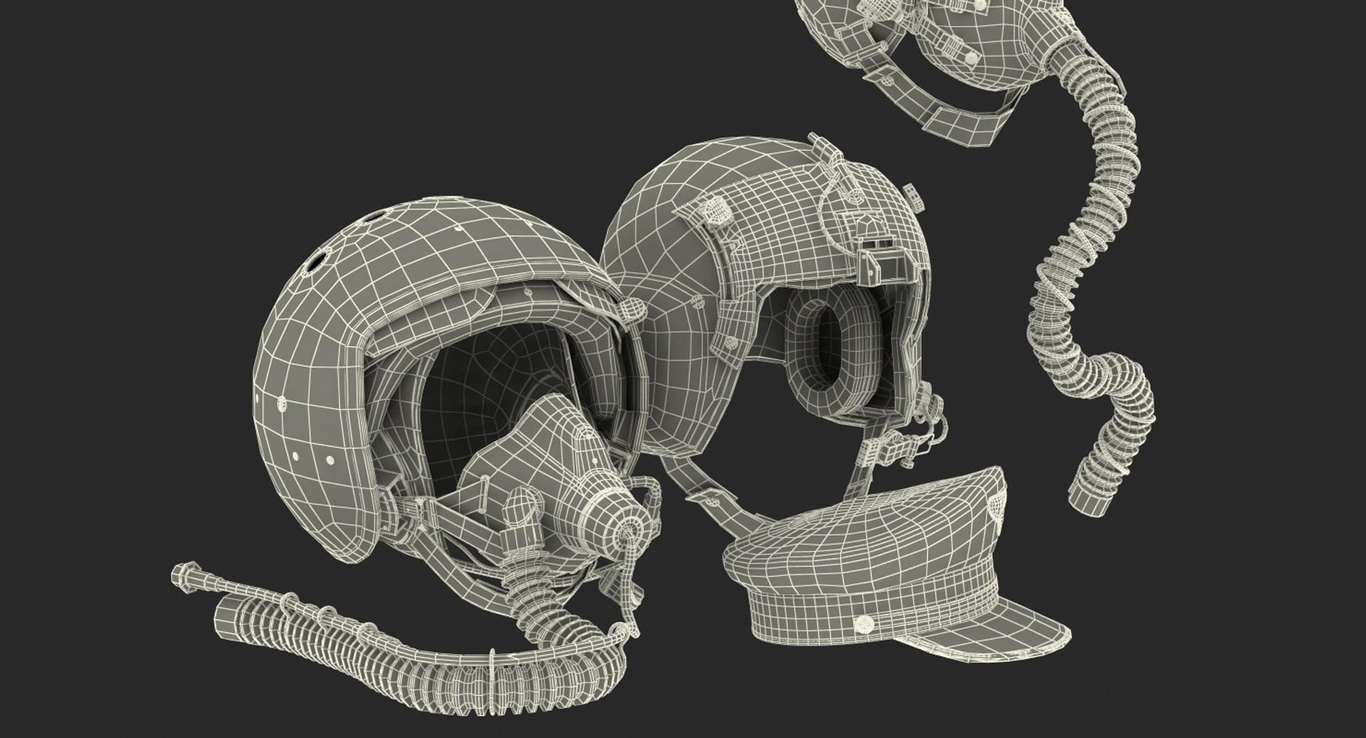 Pilot Hats Model - TurboSquid 1172190