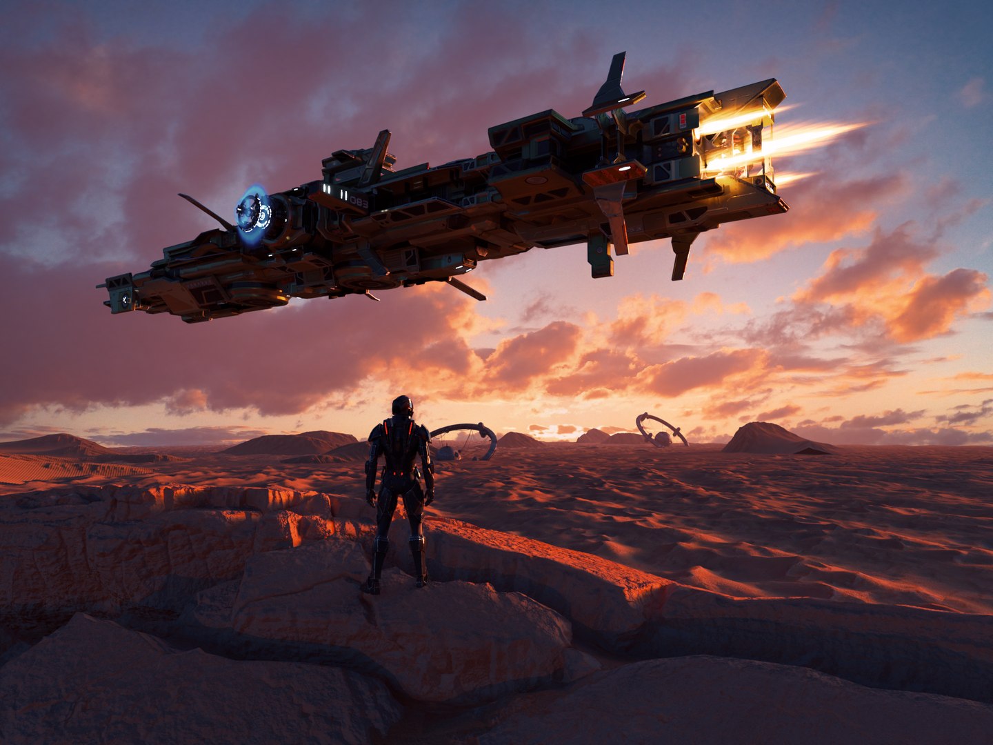 3D Model C4D Octane Render MARS SPACE SCENE - TurboSquid 1730595