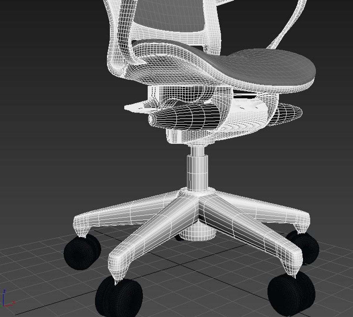 3d studio scene office chairs
