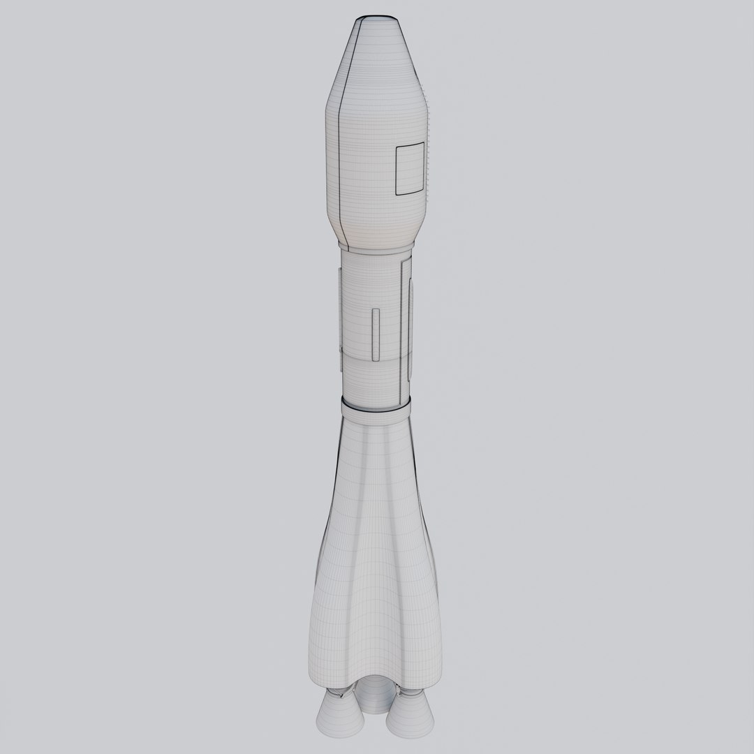 Medium-Lift Space Rocket 3D Model - TurboSquid 2219237