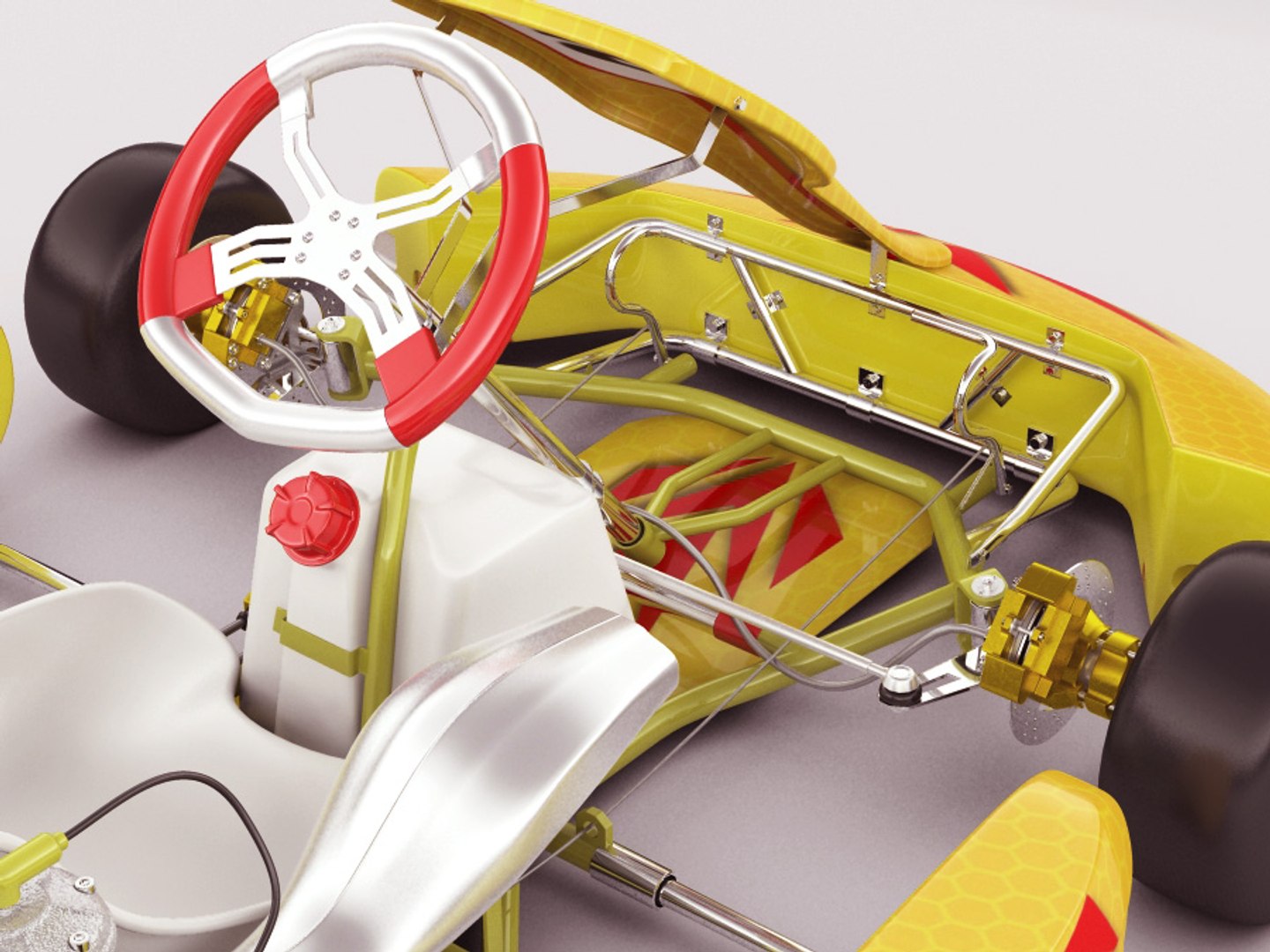 Go-kart Materials Gokart 3ds