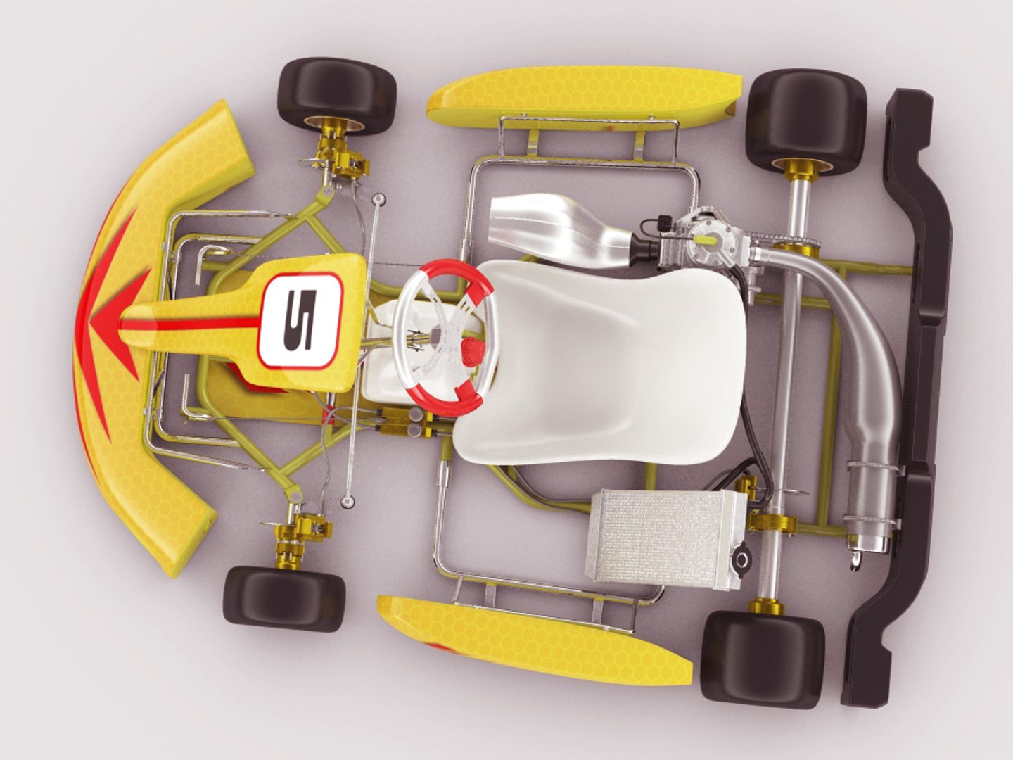 Go-kart Materials Gokart 3ds