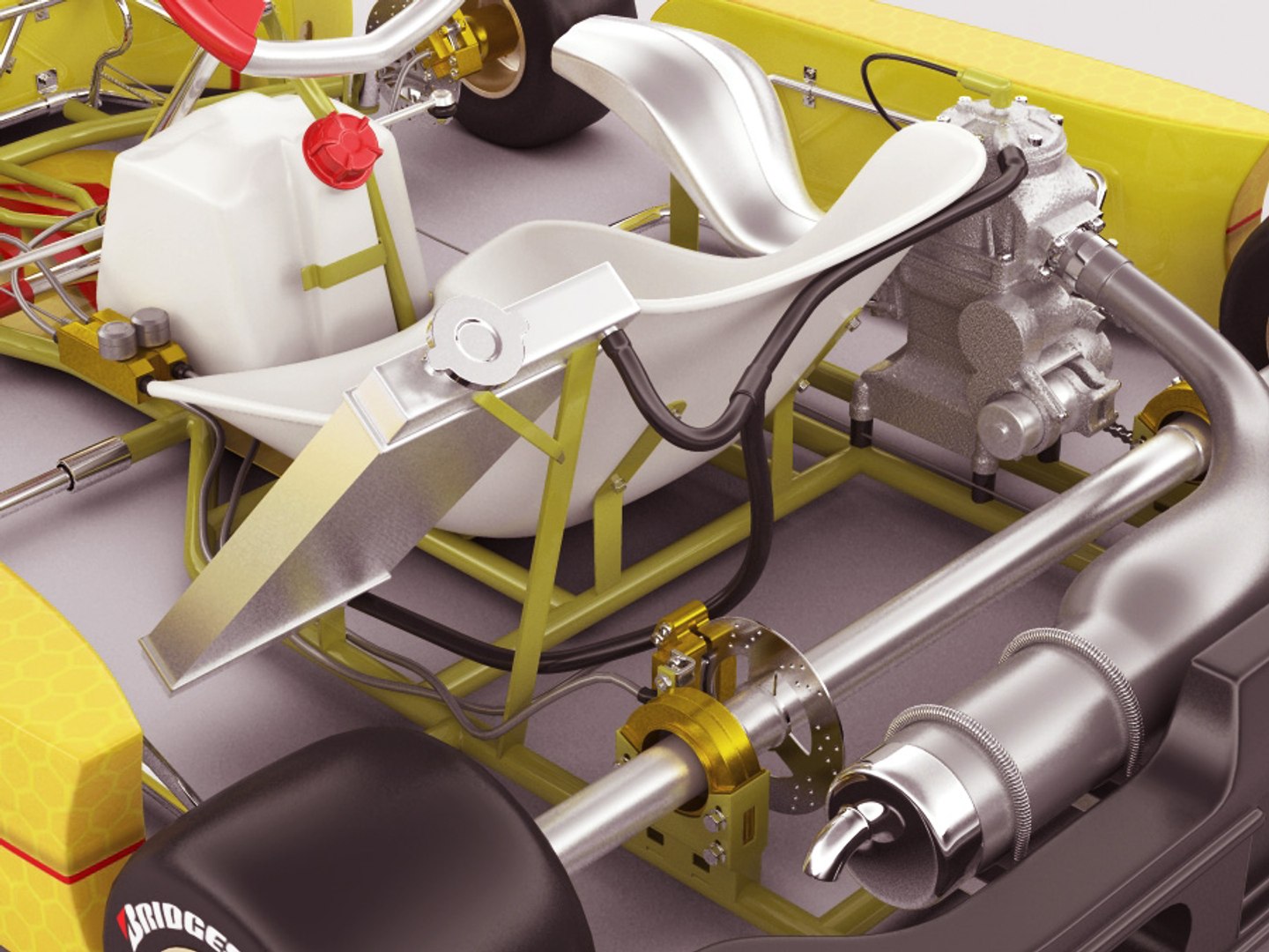 Go-kart Materials Gokart 3ds