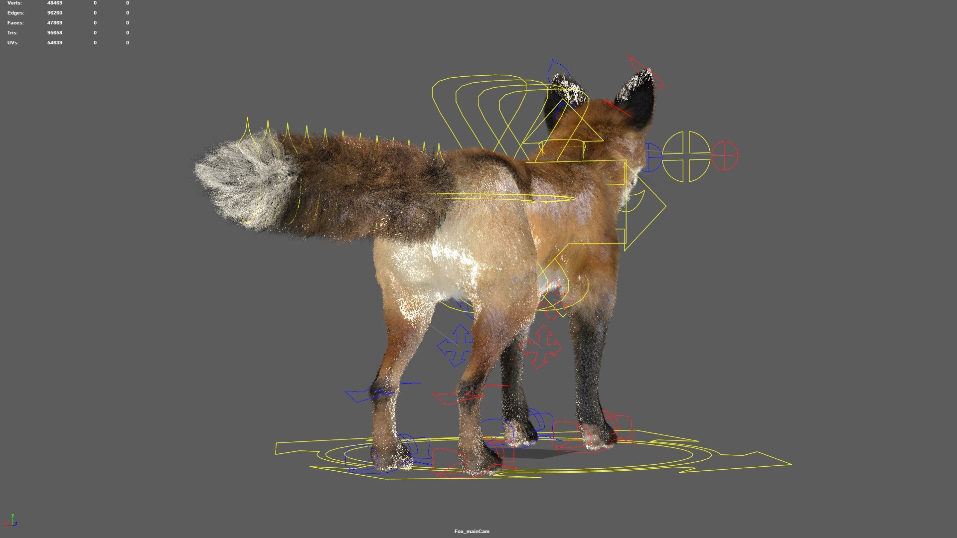 Fox Rigged 3D Model - TurboSquid 1492245