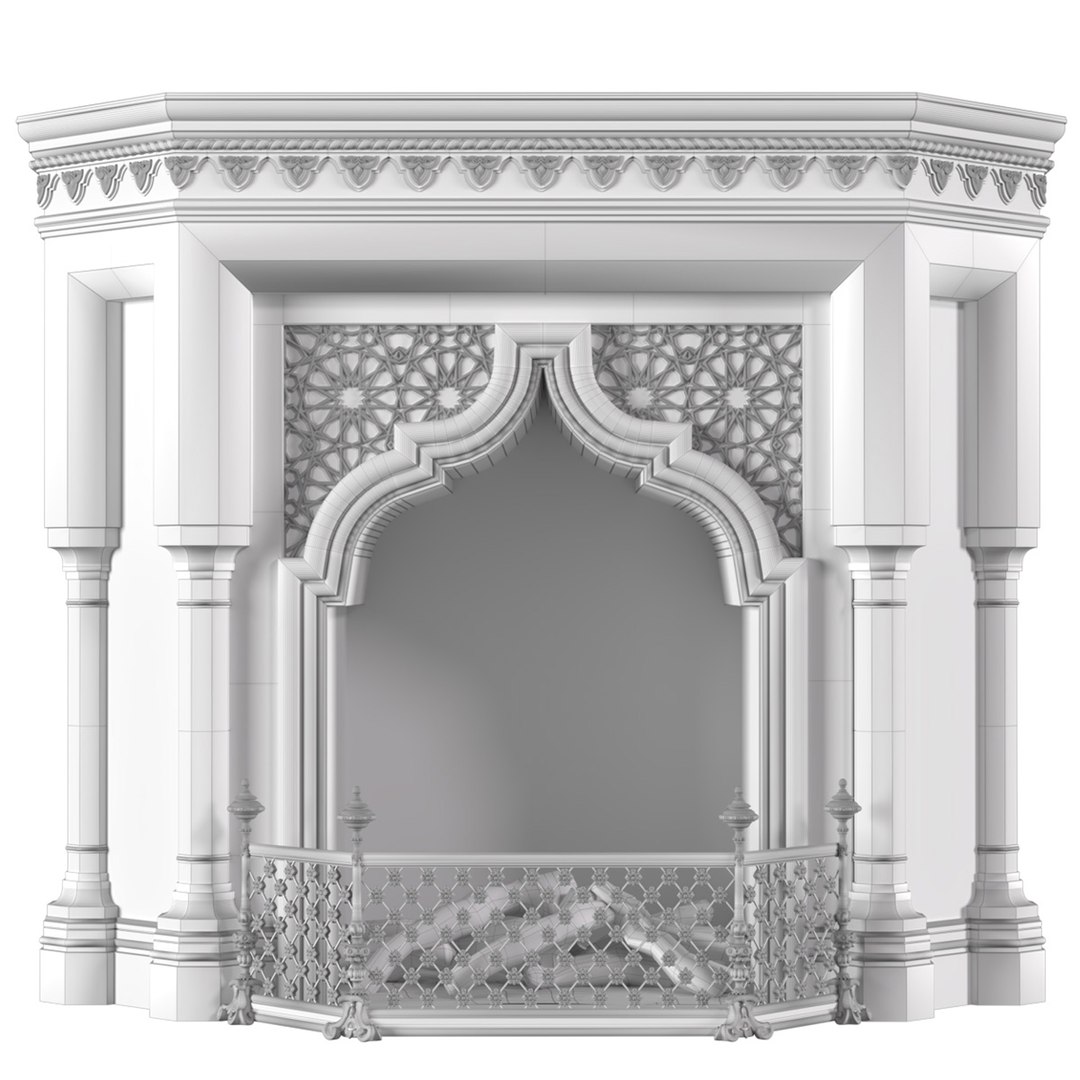 3D Model Arabic Fireplace Oriental Style 3D Model - TurboSquid 1909462
