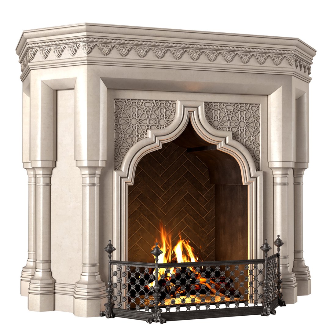 3D Model Arabic Fireplace Oriental Style 3D Model - TurboSquid 1909462