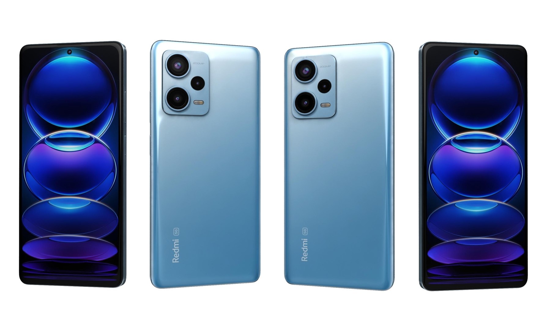 Xiaomi Redmi Note 12 Pro Plus Blue 3D model - TurboSquid 1990426