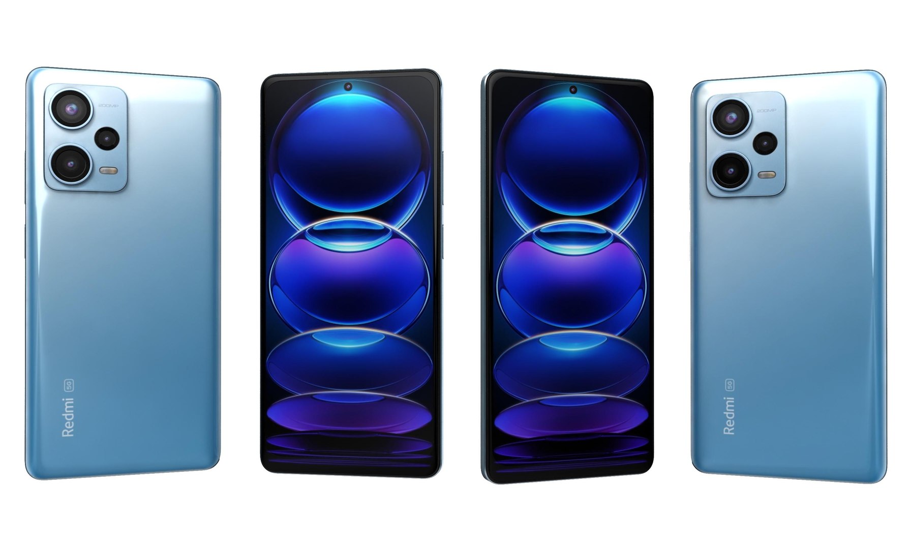Xiaomi Redmi Note 12 Pro Plus Blue 3D model - TurboSquid 1990426