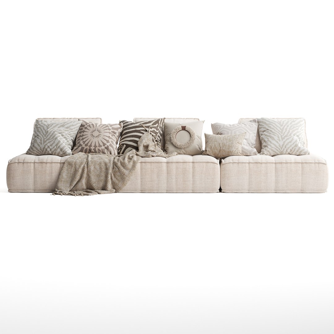 3D COLLINS Sofa UNIQWA 3 Seater Model - TurboSquid 2036497