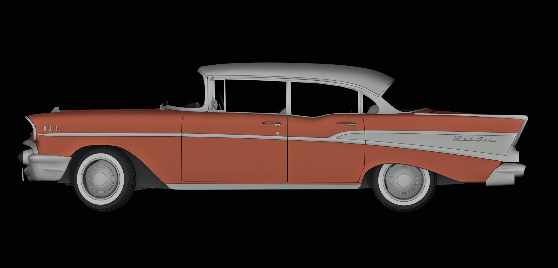 Chevrolet Bel Air 1957 3D Model - TurboSquid 1574966