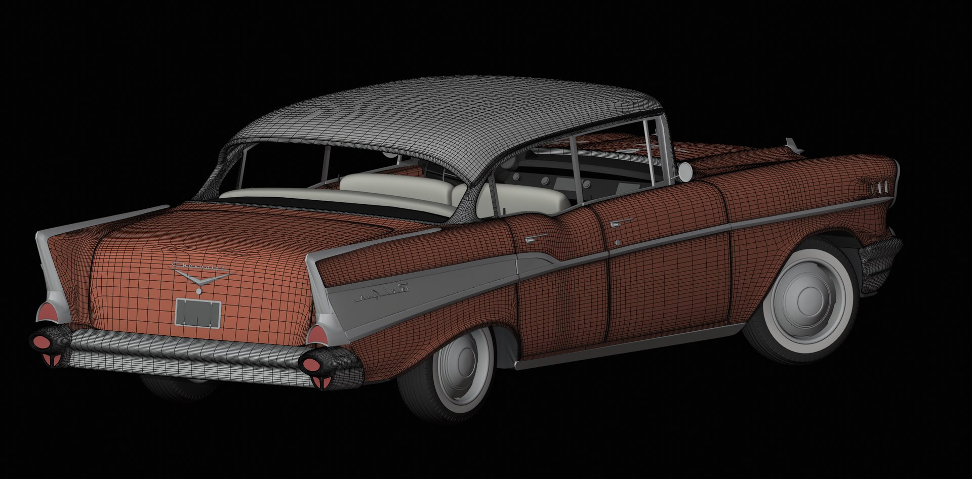 Chevrolet Bel Air 1957 3D Model - TurboSquid 1574966