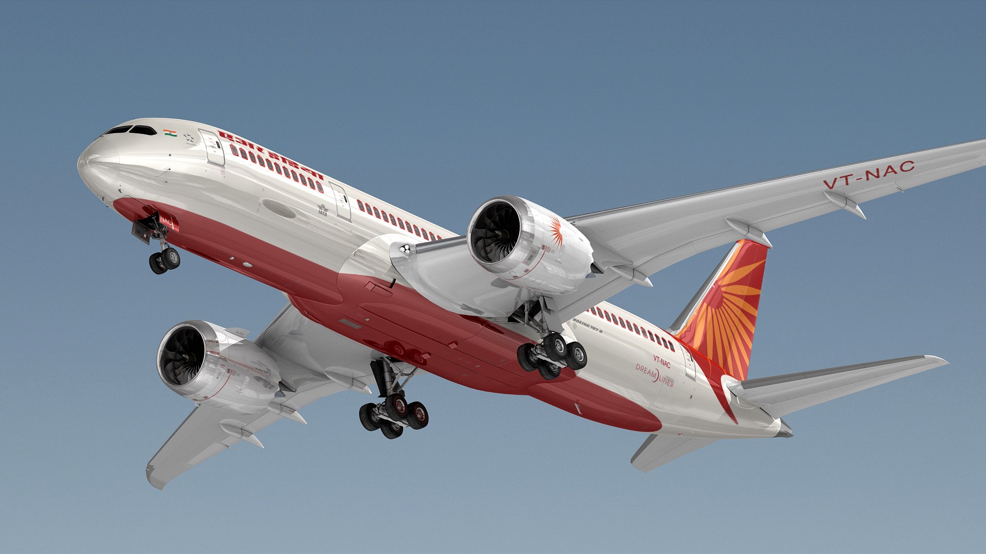 3D Boeing 787-8 Air India Model - TurboSquid 2002662
