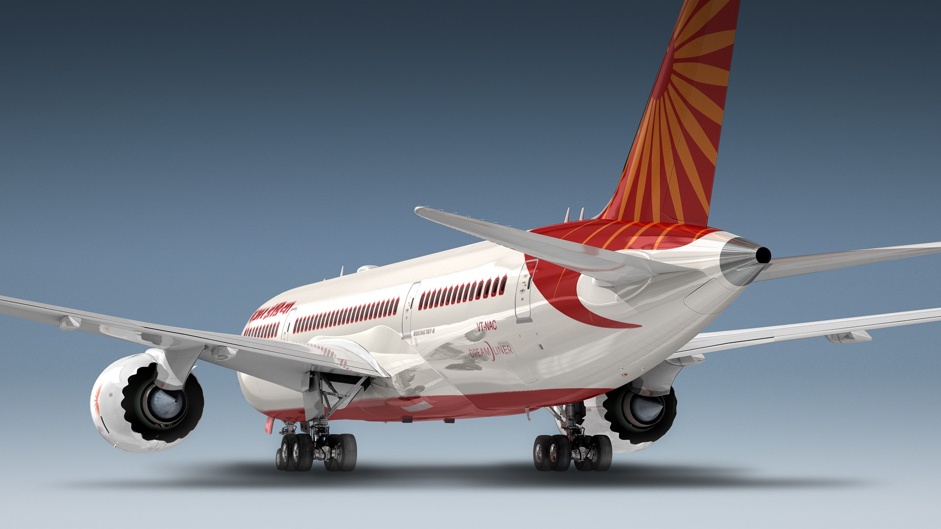3D Boeing 787-8 Air India Model - TurboSquid 2002662