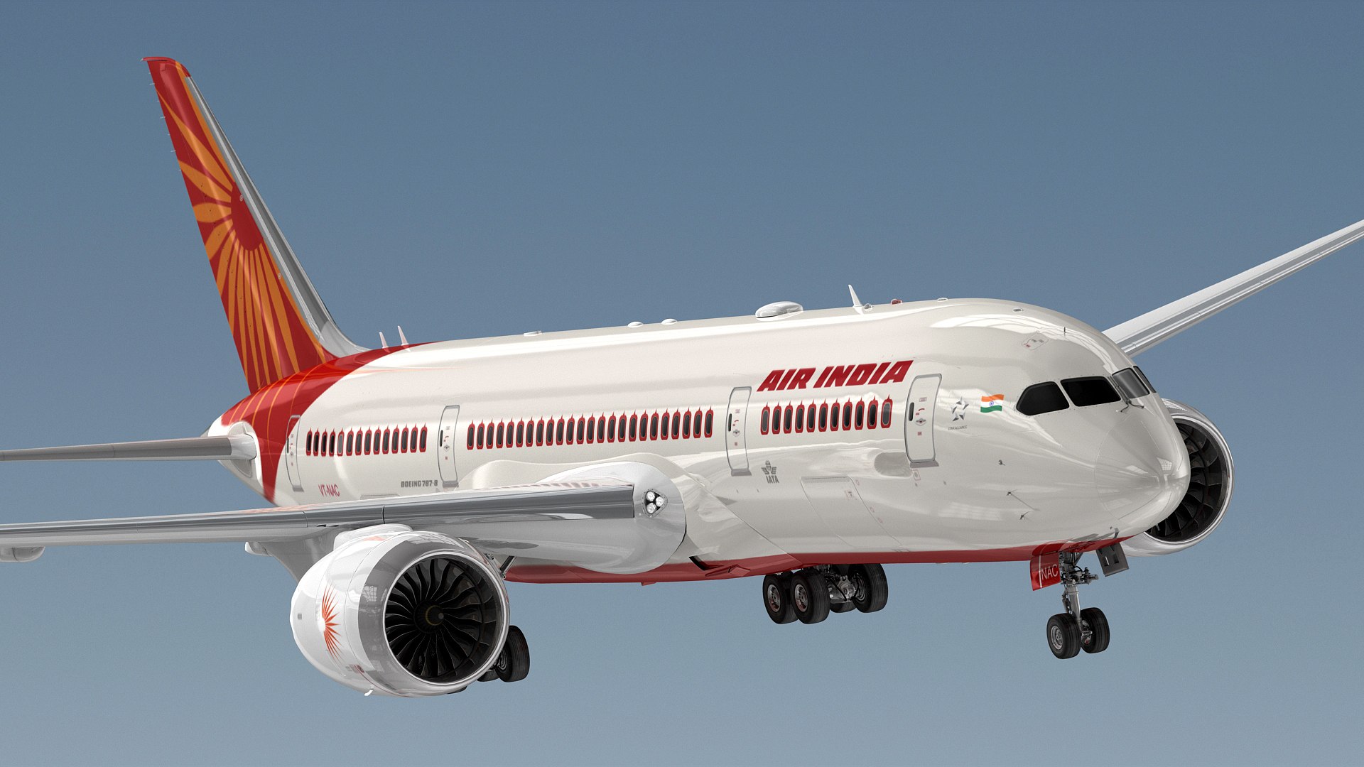 3D Boeing 787-8 Air India Model - TurboSquid 2002662