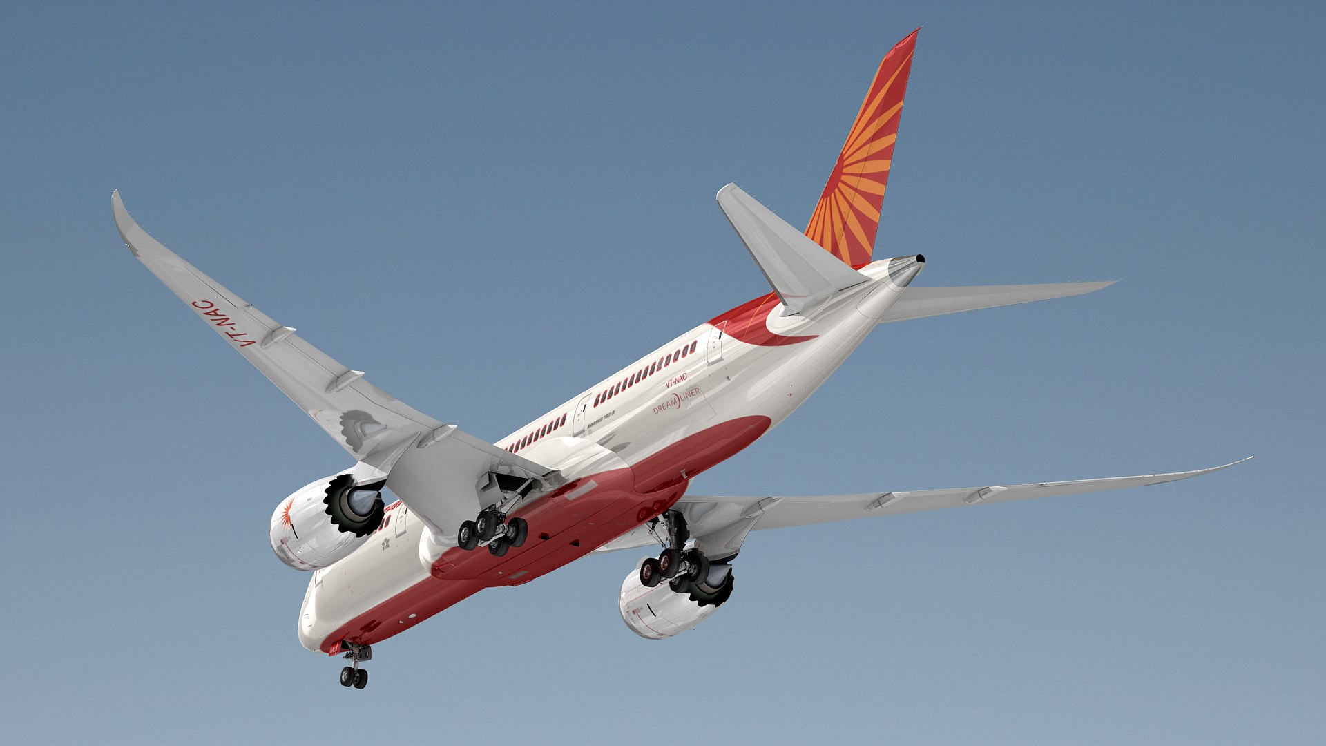 3D Boeing 787-8 Air India Model - TurboSquid 2002662