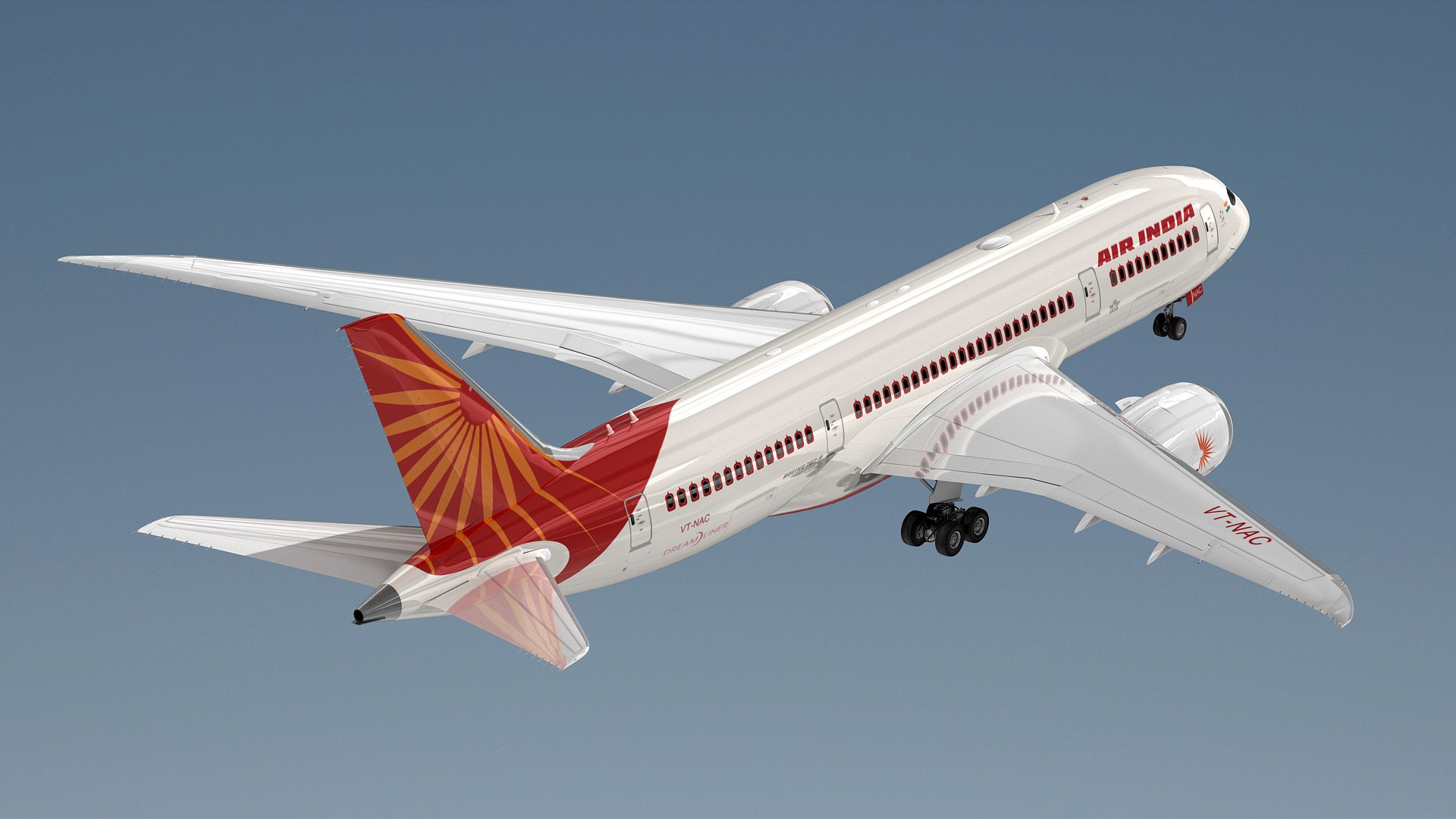 3D Boeing 787-8 Air India Model - TurboSquid 2002662