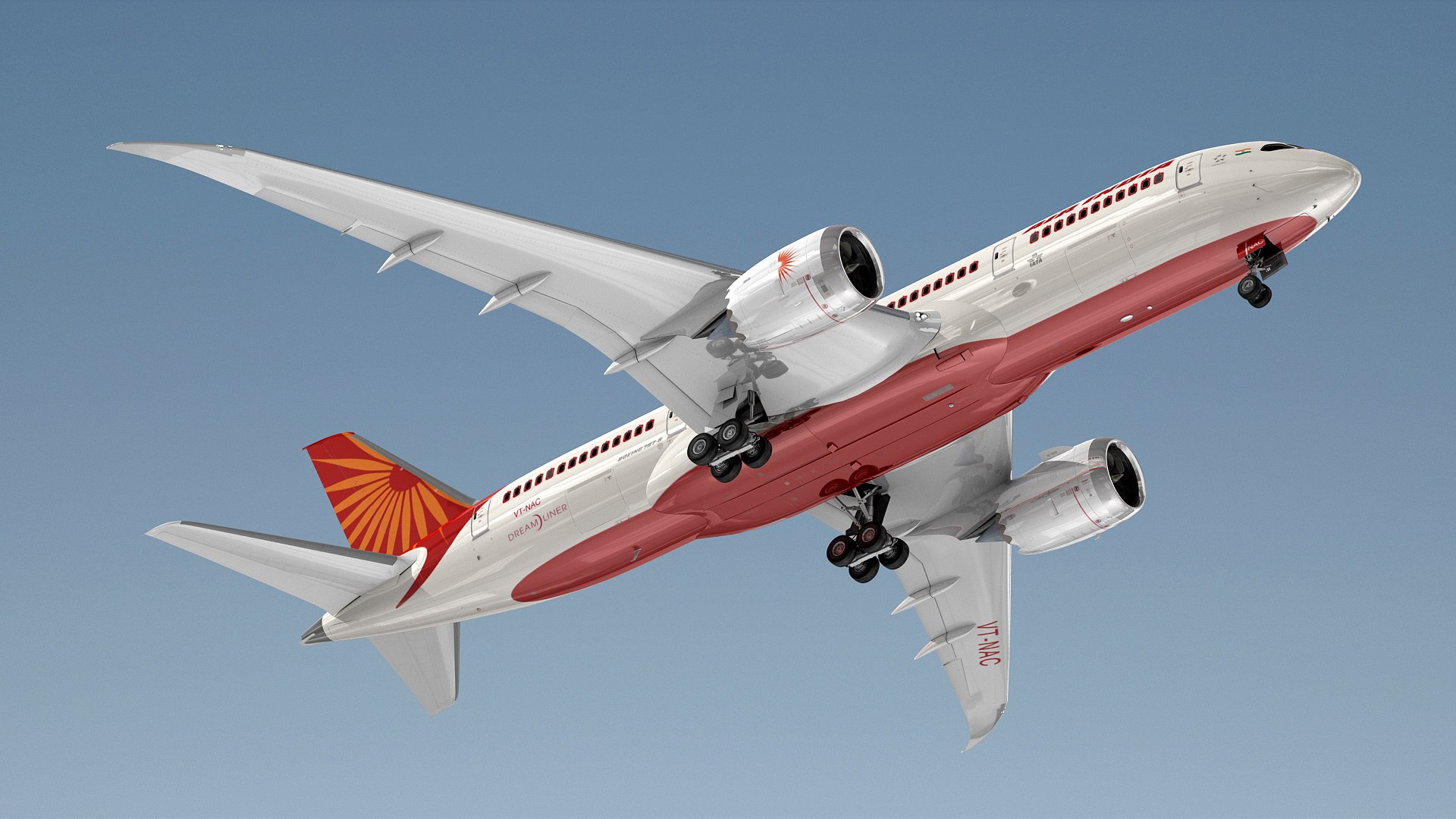 3D Boeing 787-8 Air India Model - TurboSquid 2002662