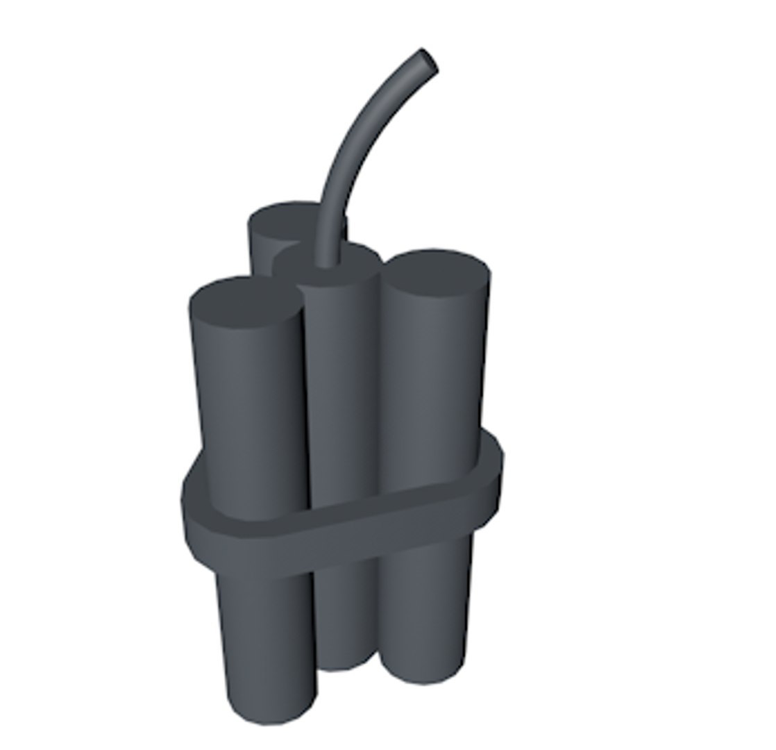 lego dynamite explosives 3d 3ds