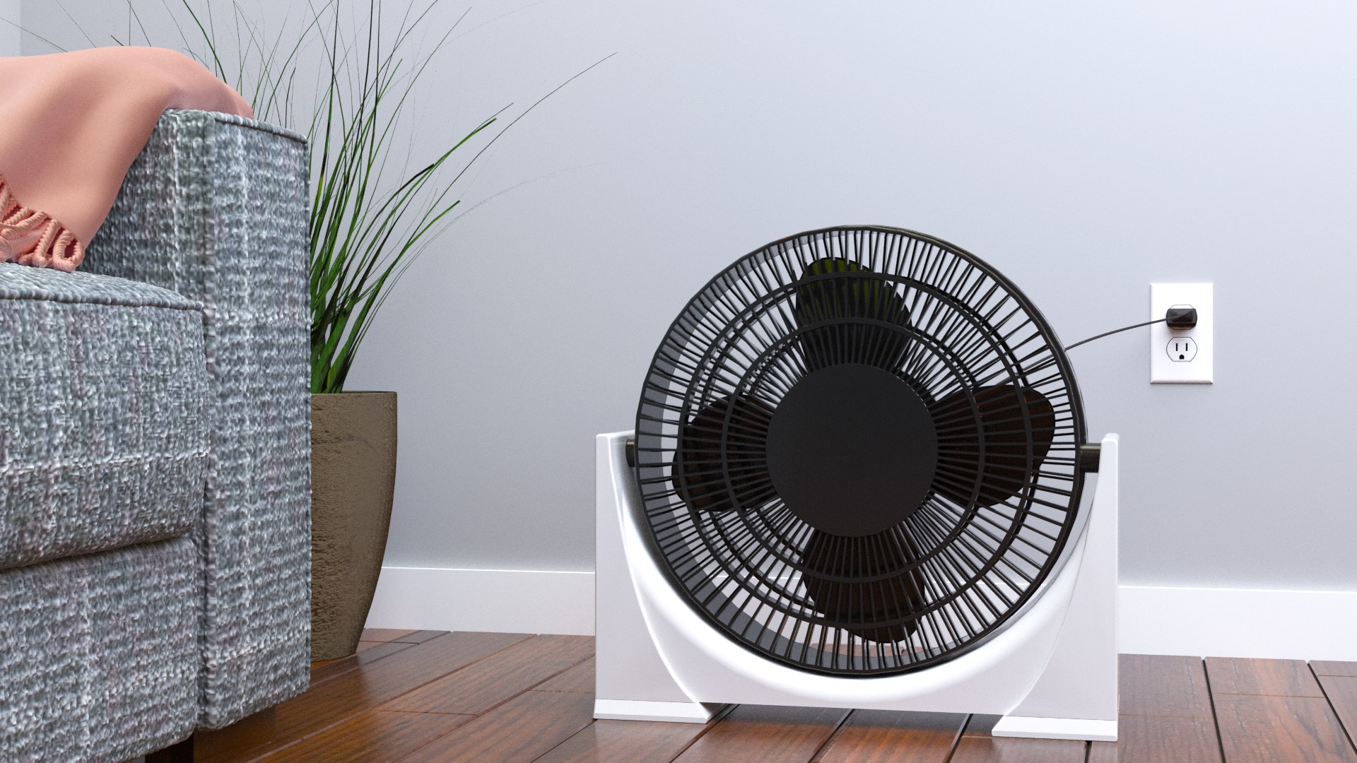 3D Indoor Circular Air Floor Fan - TurboSquid 1746692