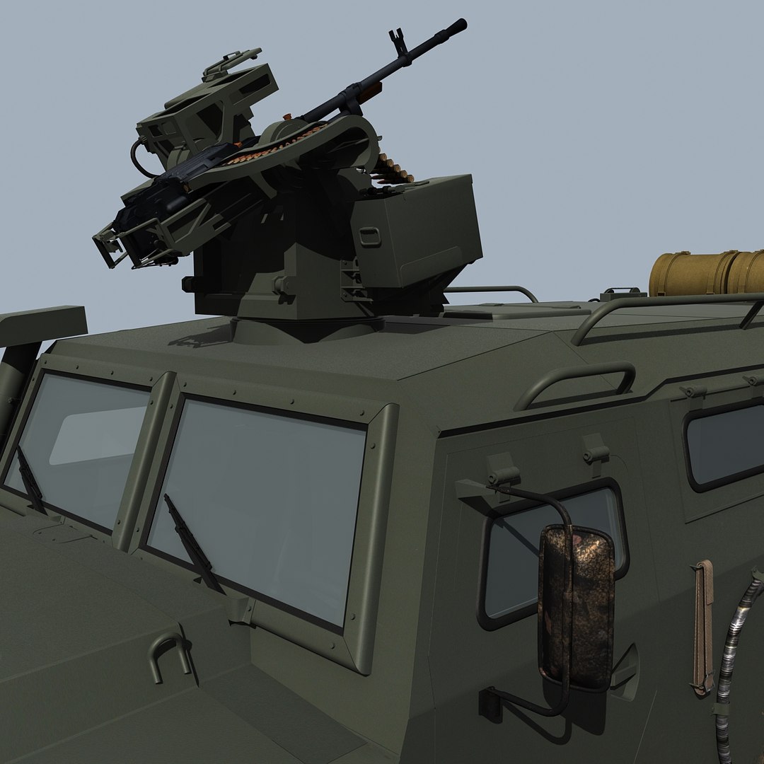 Russian Military Vpk-233114 Tigr-m 3d Model