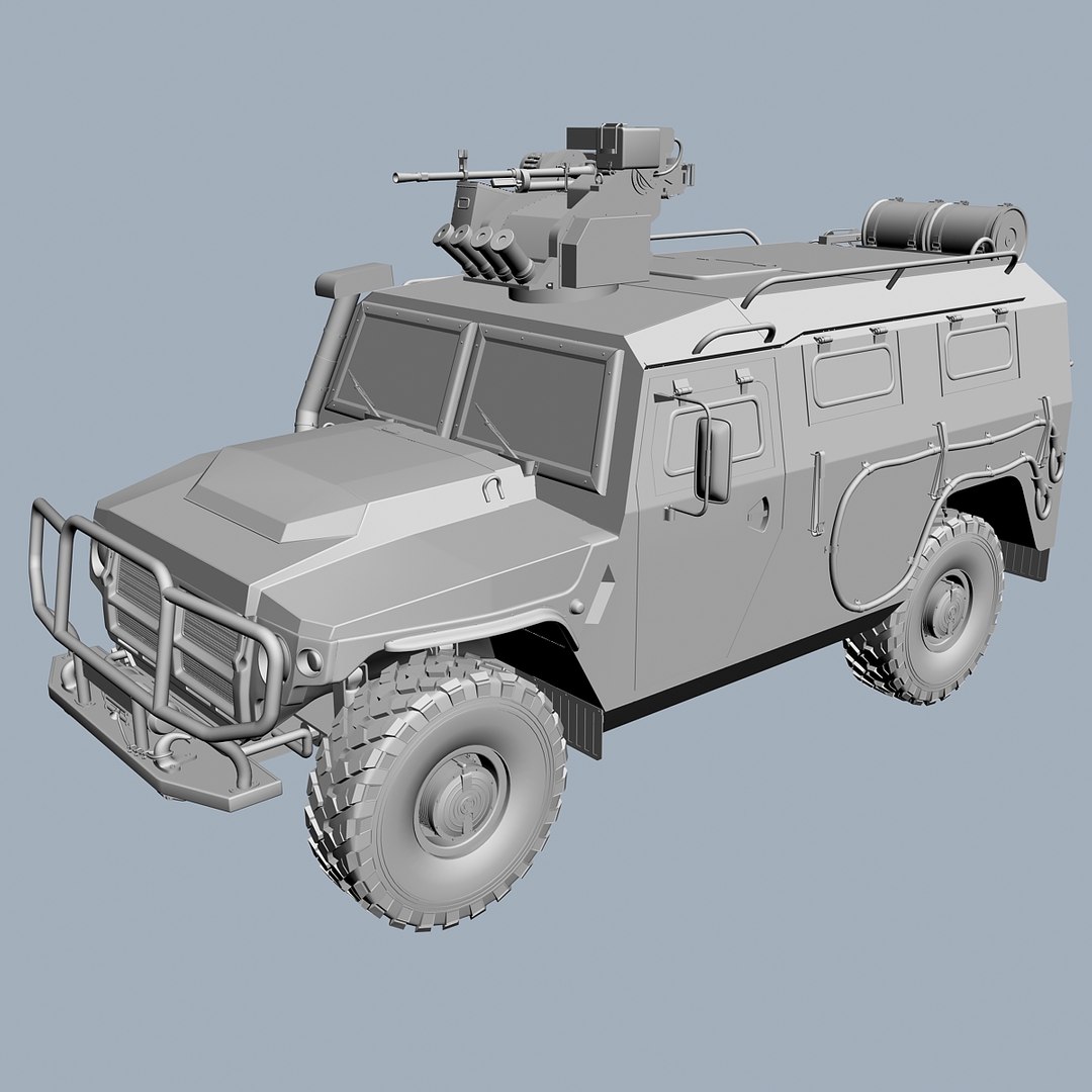 Russian Military Vpk-233114 Tigr-m 3d Model