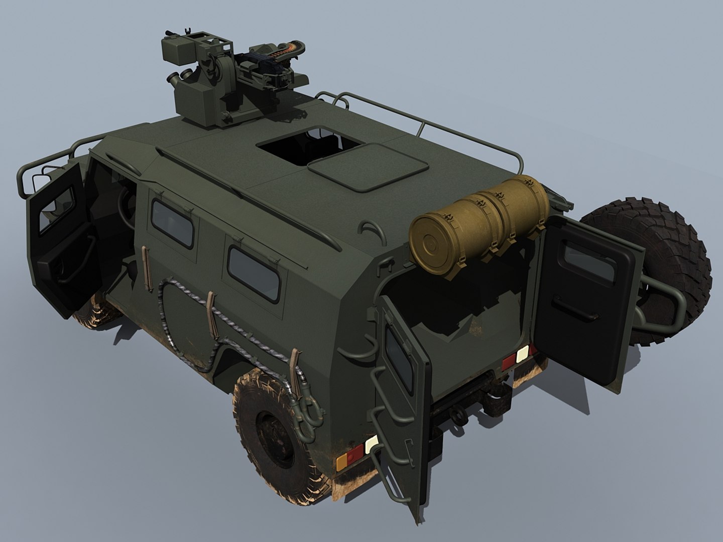 Russian Military Vpk-233114 Tigr-m 3d Model