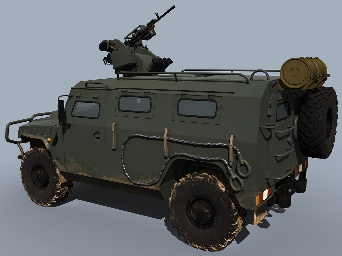 Russian Military Vpk-233114 Tigr-m 3d Model